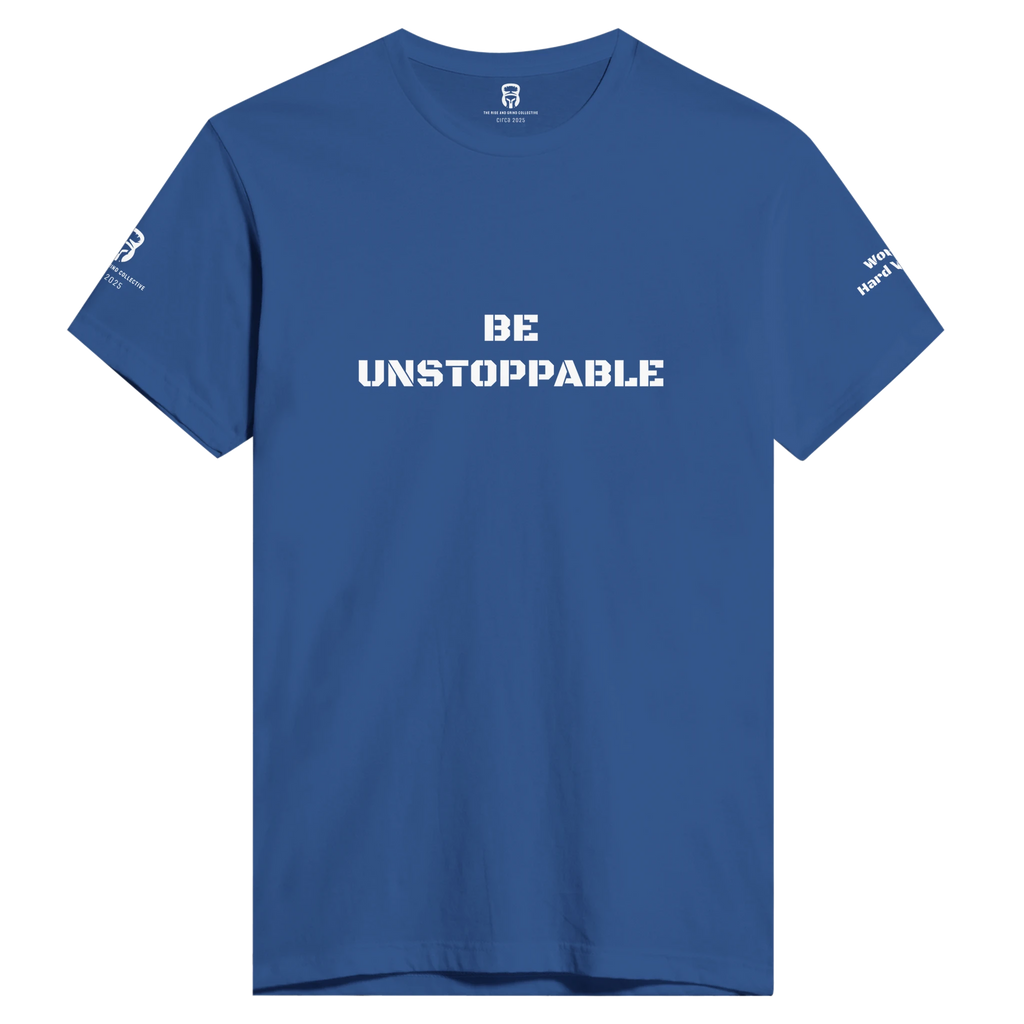 Be Unstoppable Fitted T-Shirt - Motivational Workout & Lifestyle Tee ...